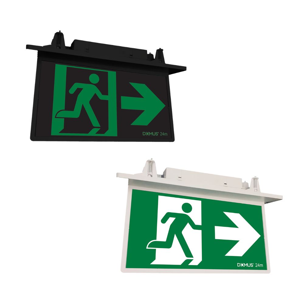 Domus EXIT-REC-24M - 4W LED Recessed Blade Exit Sign