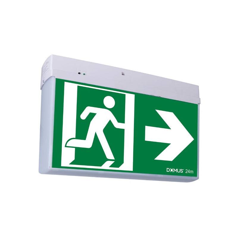 Domus EXIT-SM-24M - 3.5W LED Wall/Ceiling Surface Mounted Exit – Ozlighting