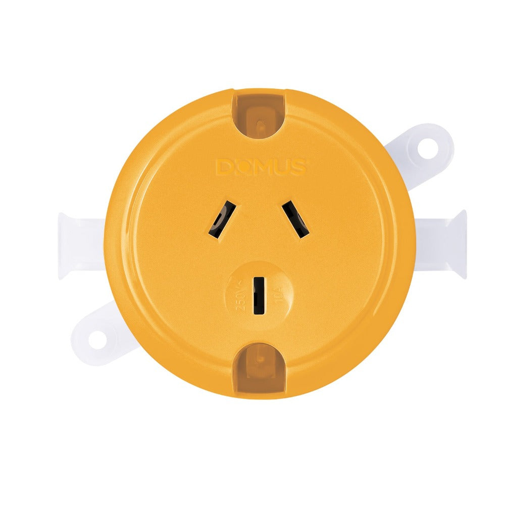 Domus SURFACE-SOCKET - Surface Mount 10A Single Three Pin Plug Base ...
