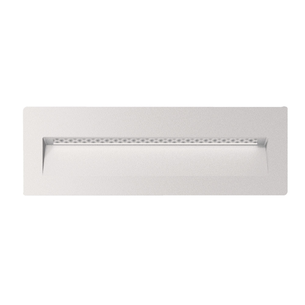 Domus ZAC-PRO-8 - 24V DC 8W LED Tri-Colour Rectangle Recessed LED Wall