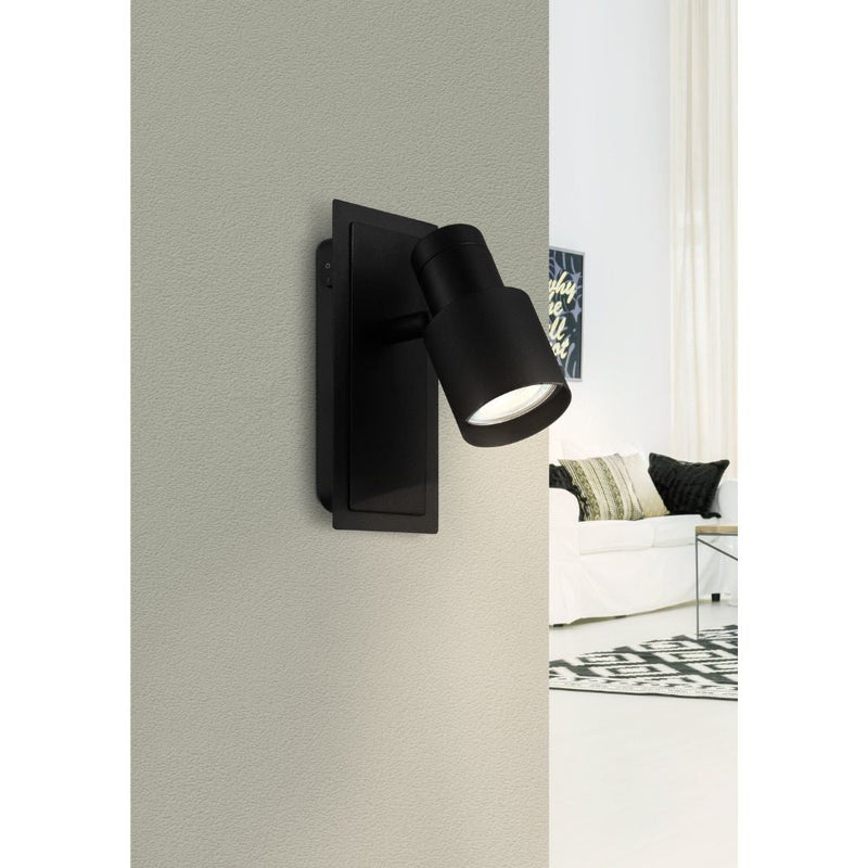 Eglo DAVIDA 2 - 5W Black Spot Light-EGL-204329-9008606207770 – Ozlighting