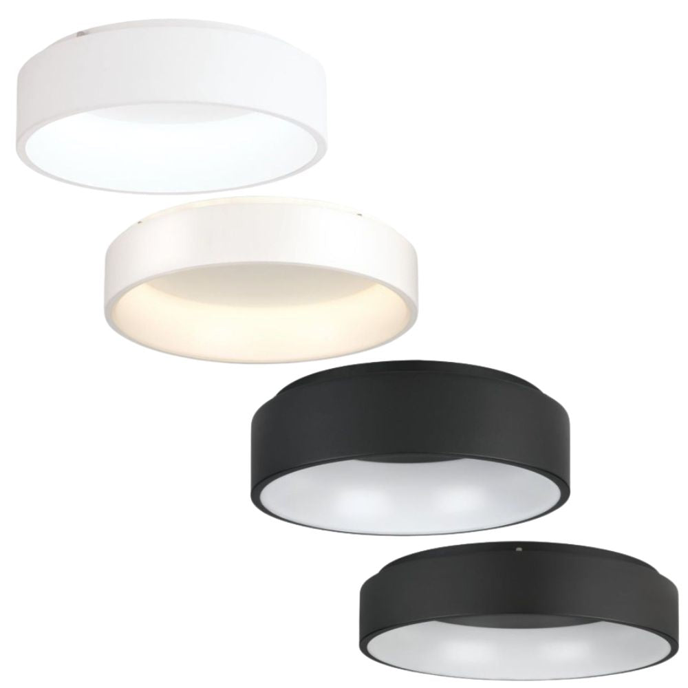 Eglo MARGHERA 1/2 - LED Oyster Ceiling Light – Ozlighting