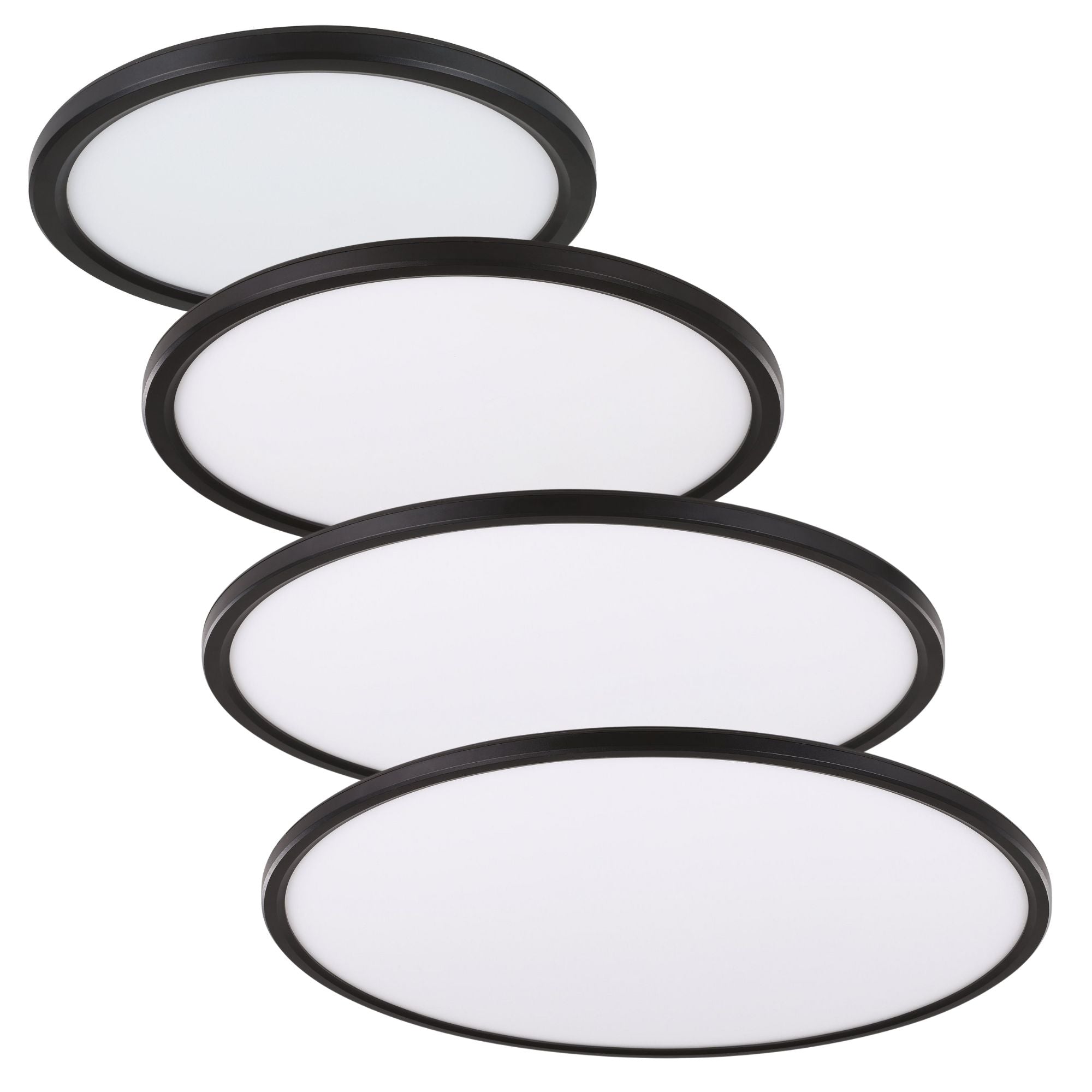 Eglo ROMEO - LED Oyster Ceiling Light | Black – Ozlighting