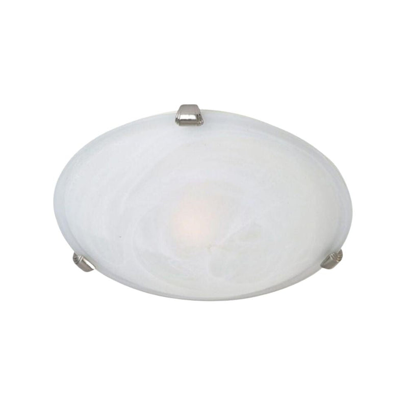 Mercator ASTRO - 1 Light 30cm Alabaster Glass Oyster Ceiling Light ...