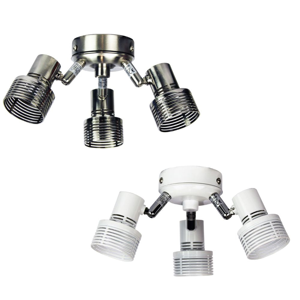 Oriel ZIP 3 - 3xGU10 Adjustable Indoor Ceiling Fan