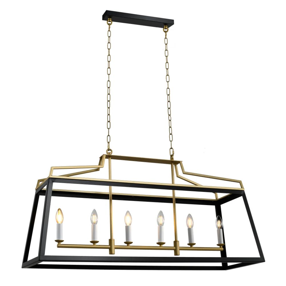 Telbix MONTEAL - 6 Light Pendant-TB-MONTEAL PE6-AGBK-9329501065365 ...