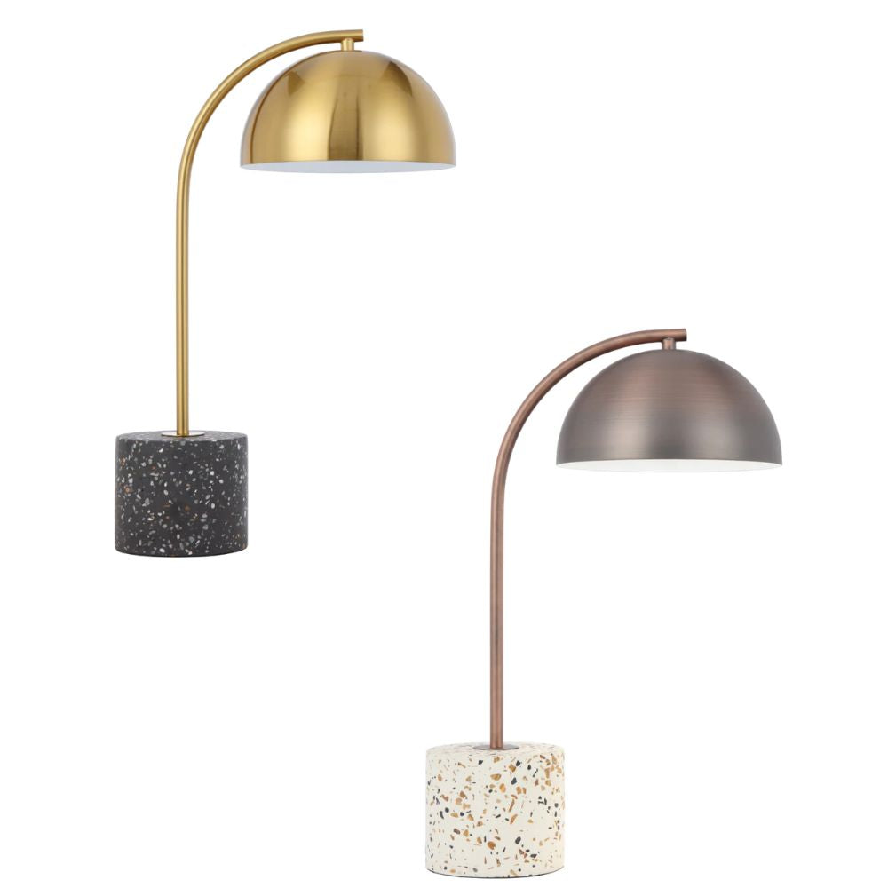 Telbix ORTEZ - Iron & Terrazzo Art Deco Table Lamp-TB-ORTEZ – Ozlighting