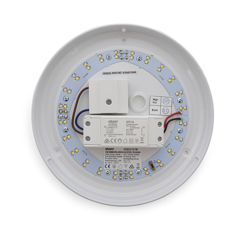 Atom AT3013 - 26W Opal Acrylic LED Oyster IP20-AT-11275-9336462112755 ...