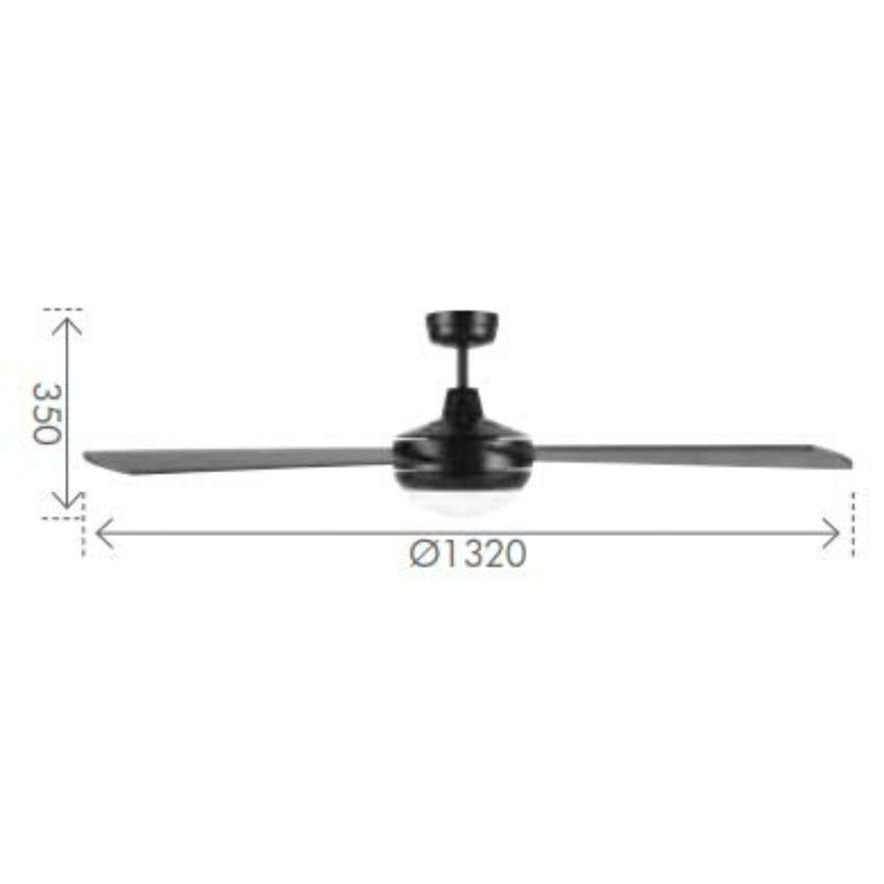 Brilliant TEMPEST - 4 Blade 1300mm Plywood AC Ceiling Fan with – Ozlighting