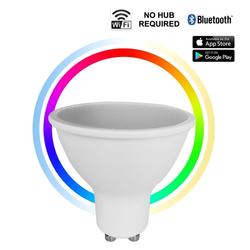 CLA GLOBE-GU10-SMART-RGB - 5W LED Smart Dimmable RGB+CCT Tuneable GU10 ...