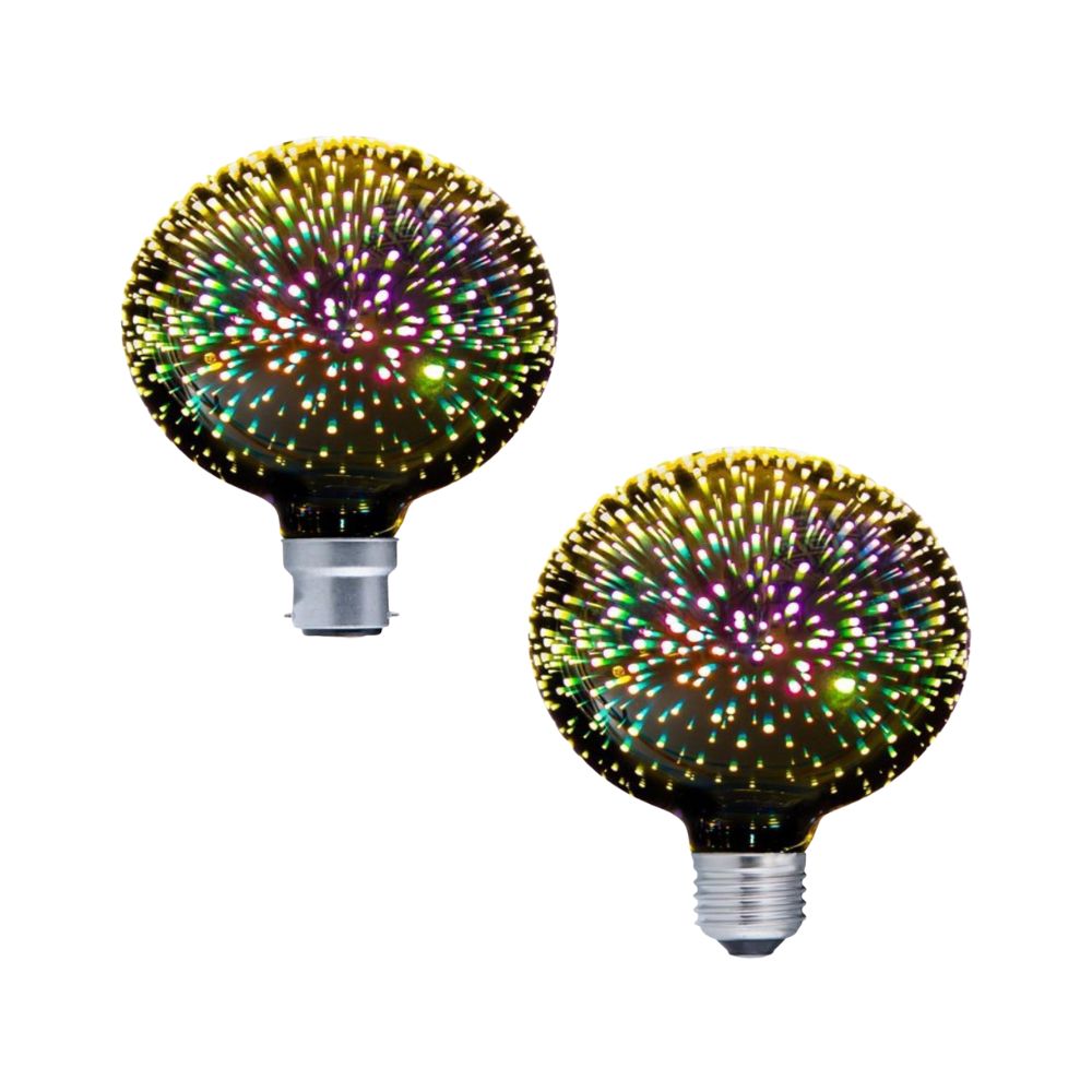 CLA SPECTRA - 4W LED Firework Effect Decorative Spherical G125 Shape ...