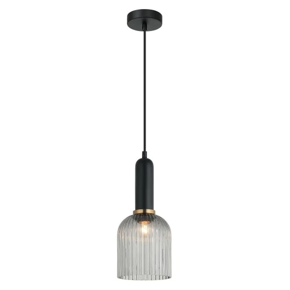 CLA VINTAJ - 1 Light Ellipse Ribbed Glass Pendant – Ozlighting