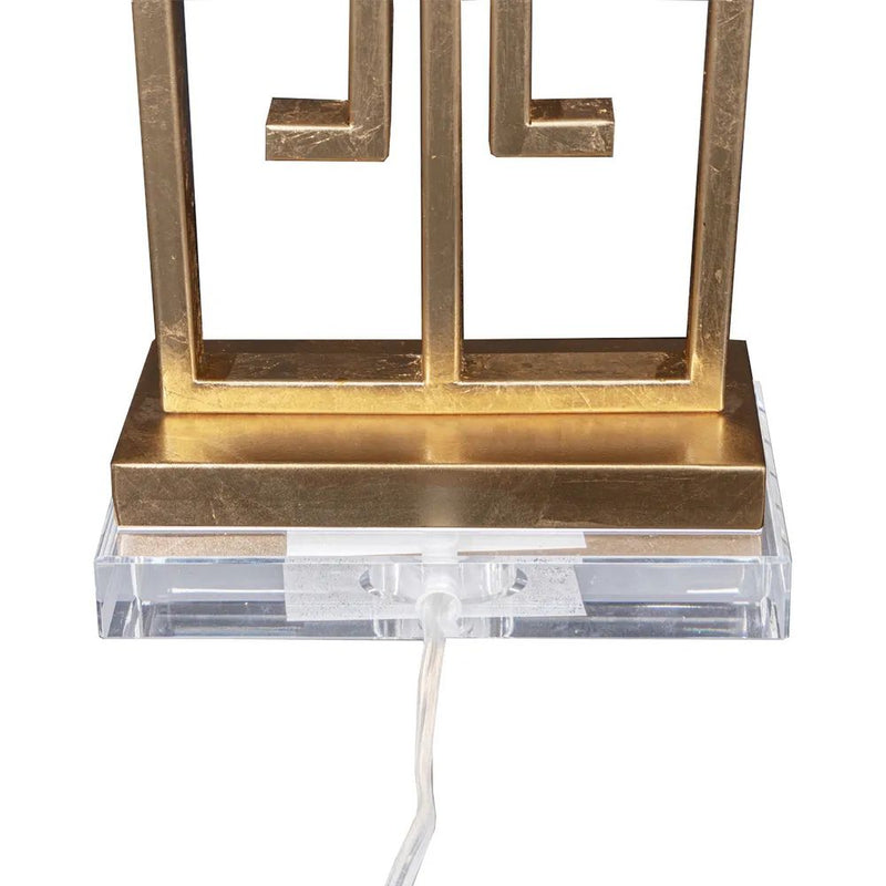 Cafe Lighting ARGOS - Greek Key Iron Harp & Finial Table – Ozlighting