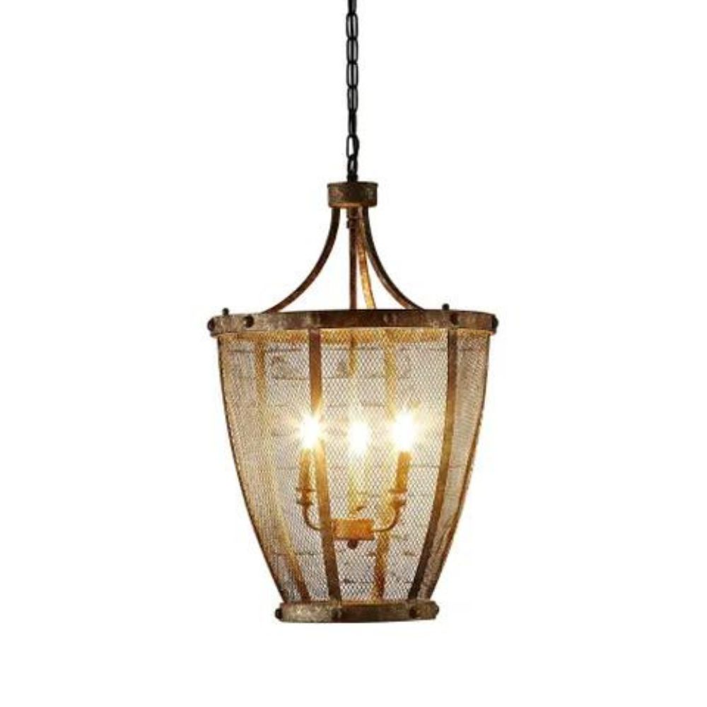 Emac & Lawton SAINT REMY - 3 Light Ceiling Pendant Rust – Ozlighting