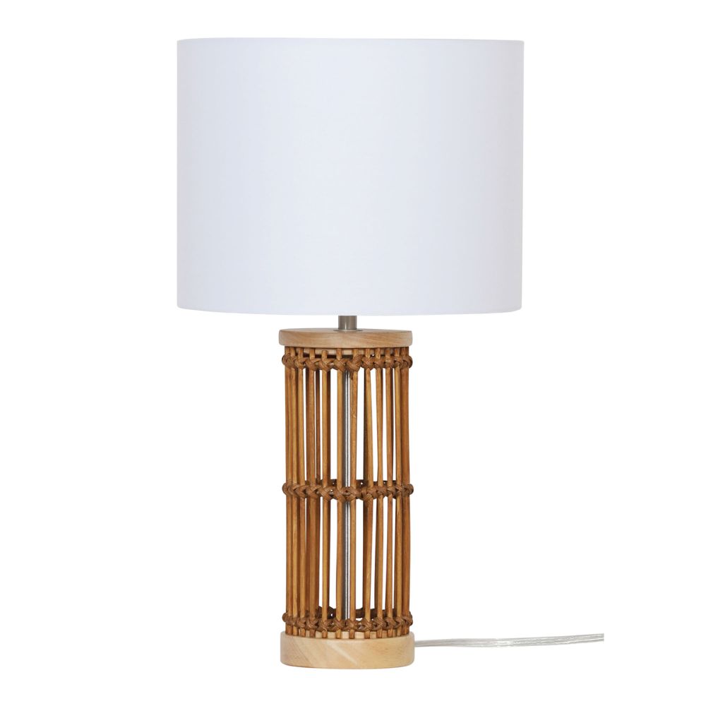 Oriel MEDAN - Natural Braided Bamboo Table Lamp – Ozlighting