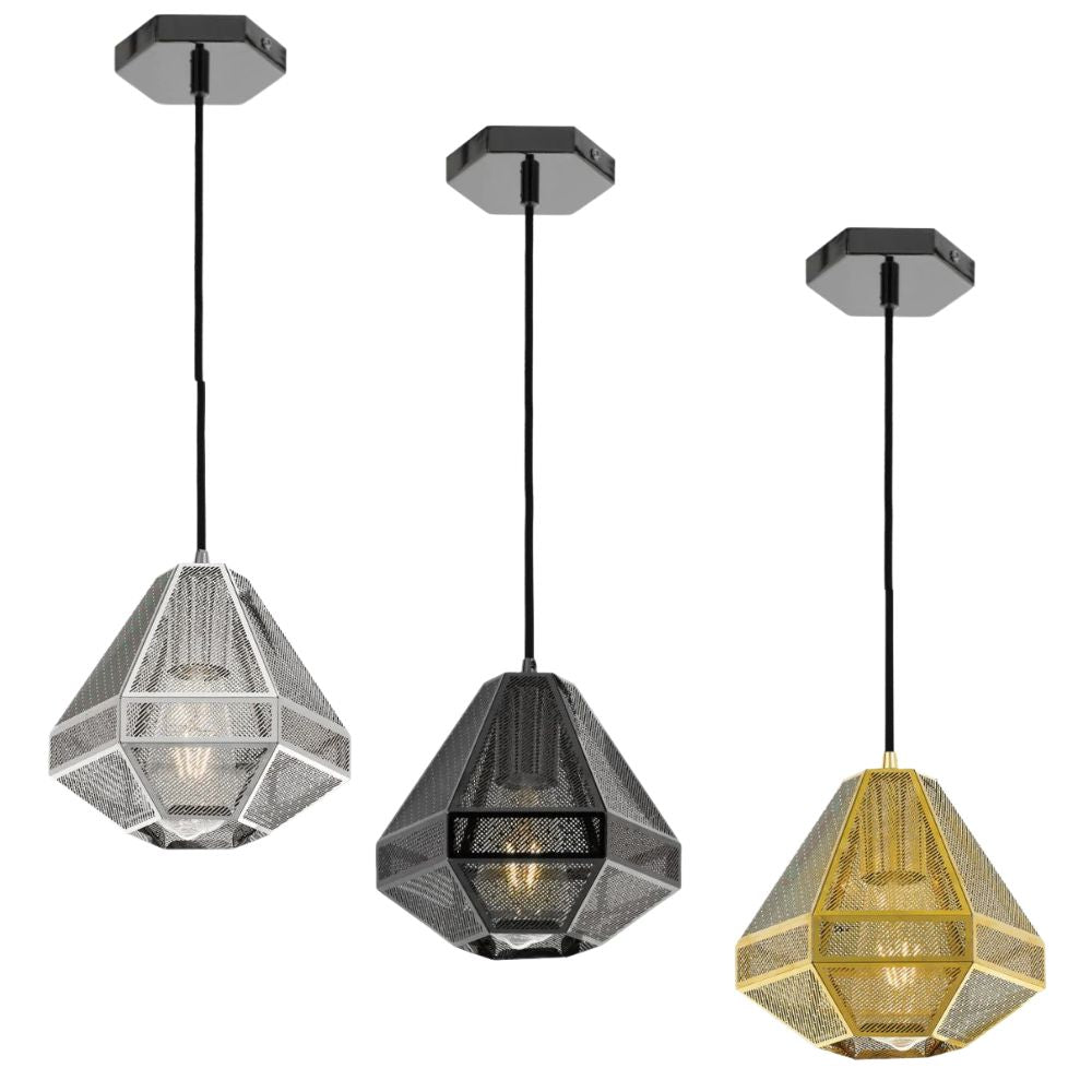 Telbix MAGNUS 20 - 1 Light Perforated Metal Pendant – Ozlighting