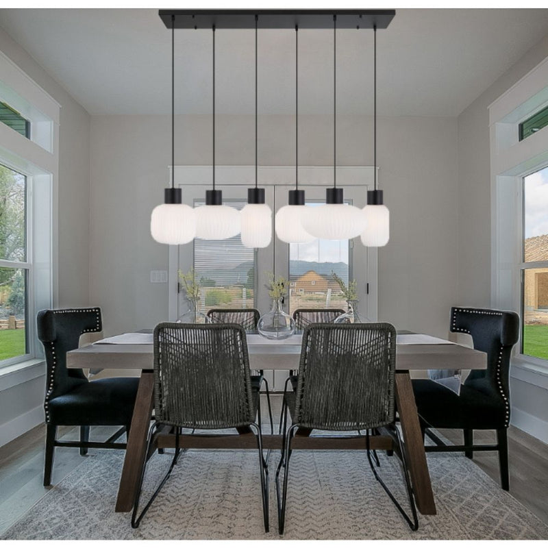 Telbix NORI - 6 Light Pendant-TB-NORI PE6-BKOM-9329501062838 – Ozlighting